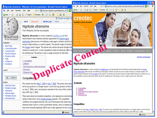 Seo content duplication| search engine measures for duplicate content