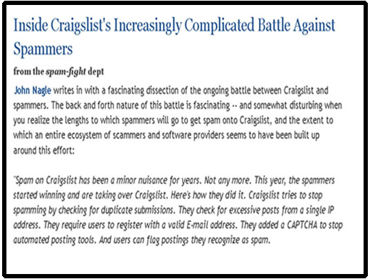 Craigslist spam |Craigslist network of websites| why people spam on ...