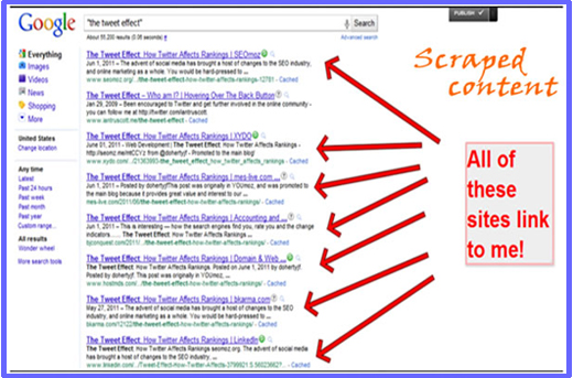 Scraper sites| Search engine genie