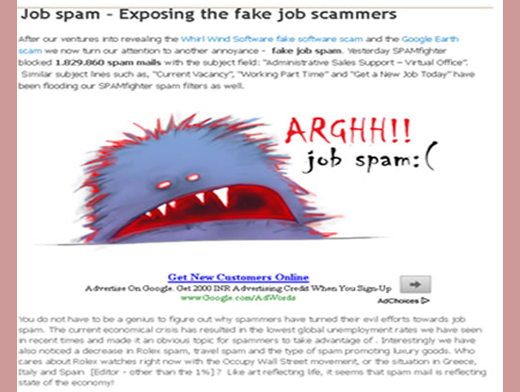 Job Posting Spam| job posting fraud alerts| fake job scammers