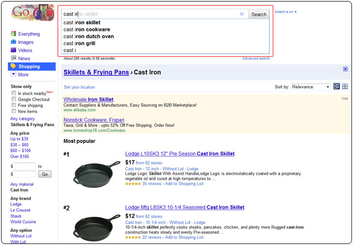 Instant Results In Google Product Search | Google Product Search